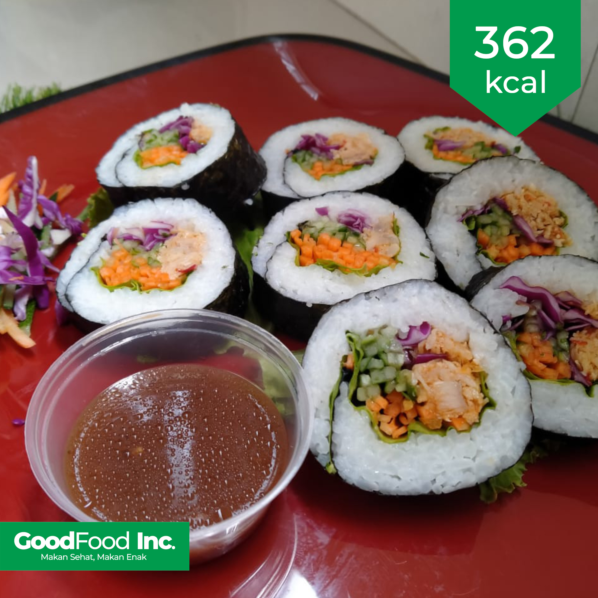 Red Rice Chicken Roll – GoodFood Inc. - Makanan sehat, makanan enak